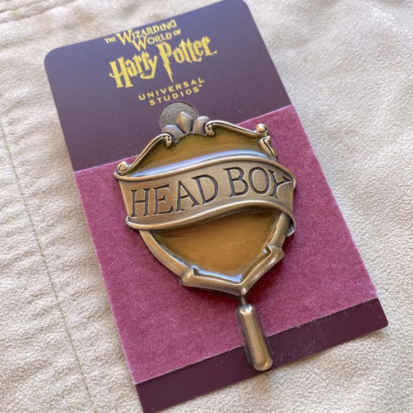 Warner Bros. | Accessories | Hufflepuff Head Boy Pin | Poshmark